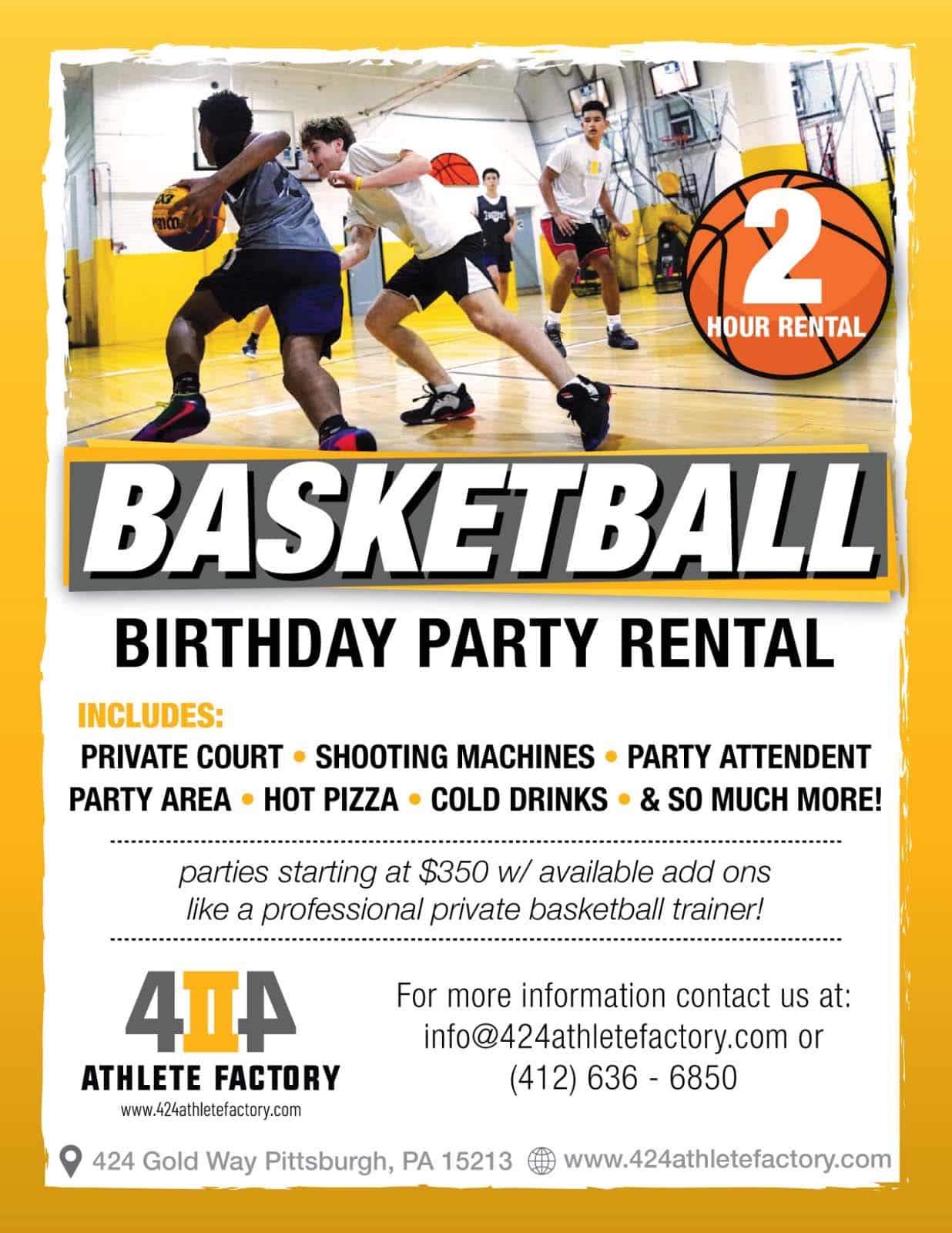 Event Rentals And Parties In Pittsburgh, PA | 424 Athlete Factory